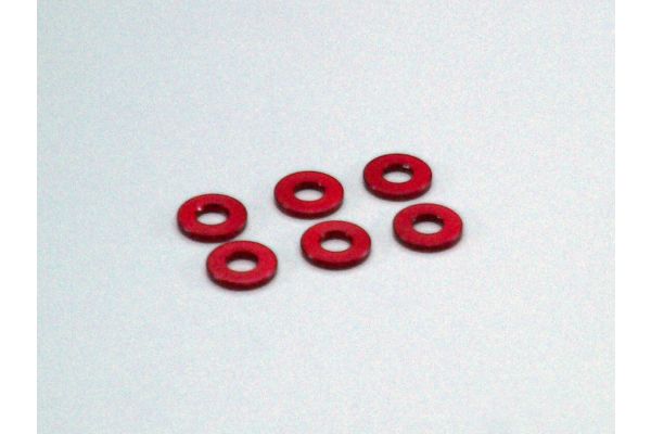 DIS - Aluminum Collar (3x7x1/RED/6Pcs) W0145R - KYOSHO RC