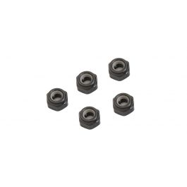Nut(M3x3.3)Nylon(Aluminium/Gunmetal/5pcs) 1-N3033NA-GM - KYOSHO RC