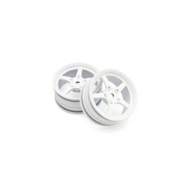5-Spoke Racing Wheel (White / 2pcs) FAH705W - KYOSHO RC